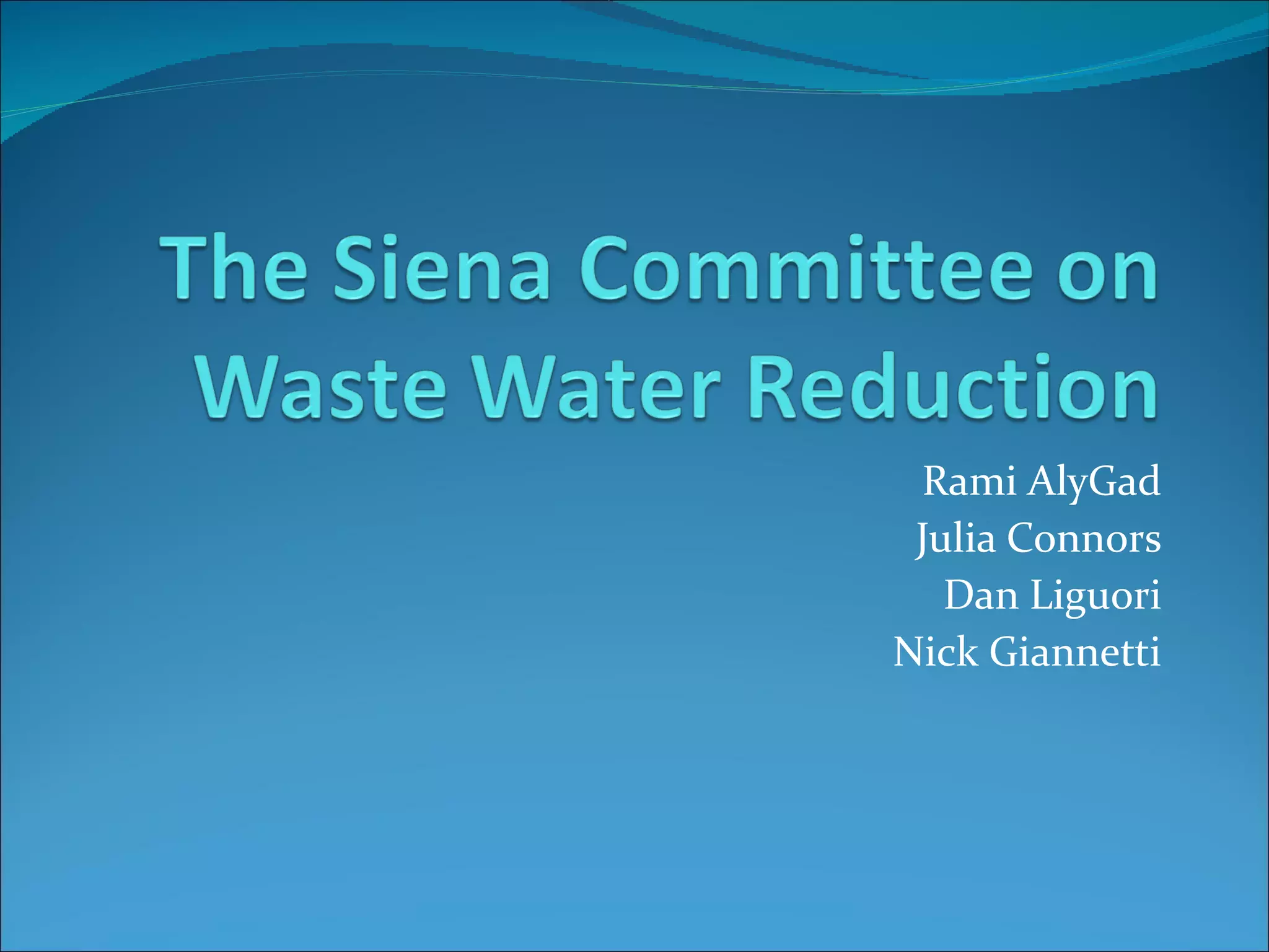 Waste water reduction | PPT | Home Appliances | Home & Garden