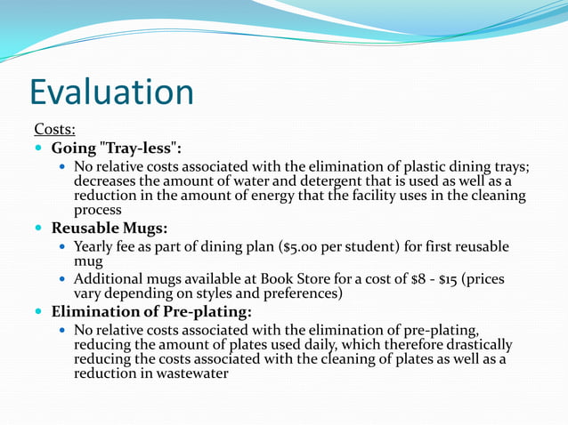 Waste water reduction | PPT