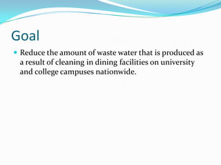 Waste water reduction | PPTX