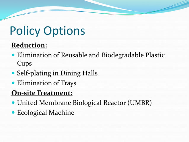 Waste water reduction | PPT
