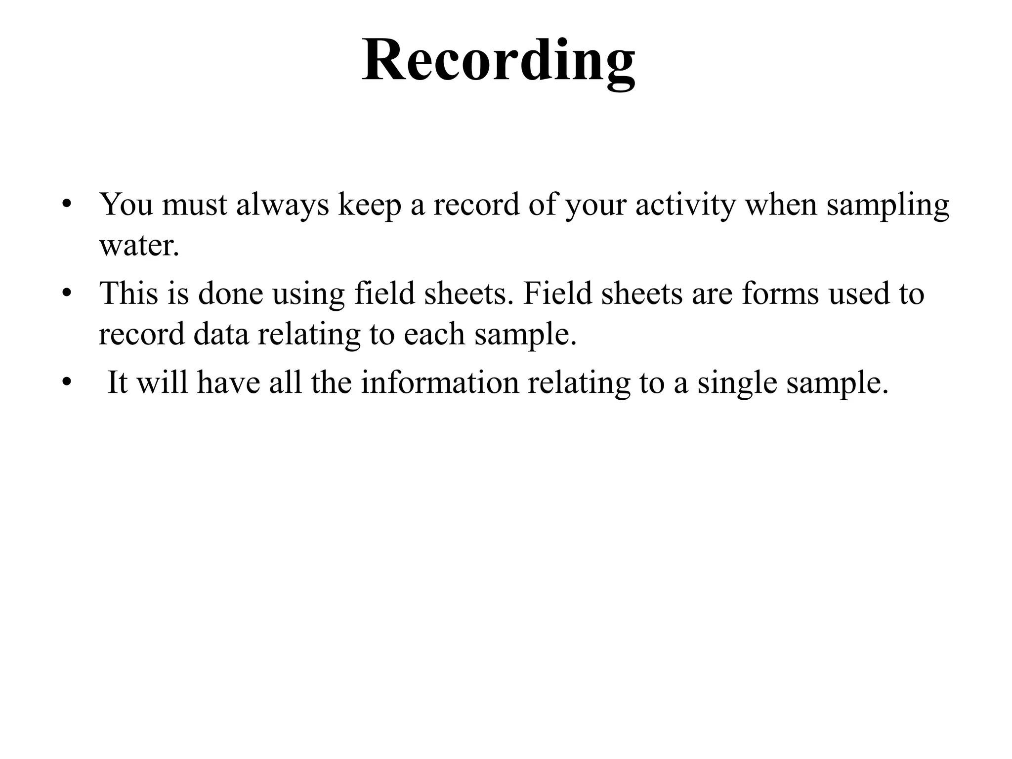Waste water sampling and analysis | PPTX