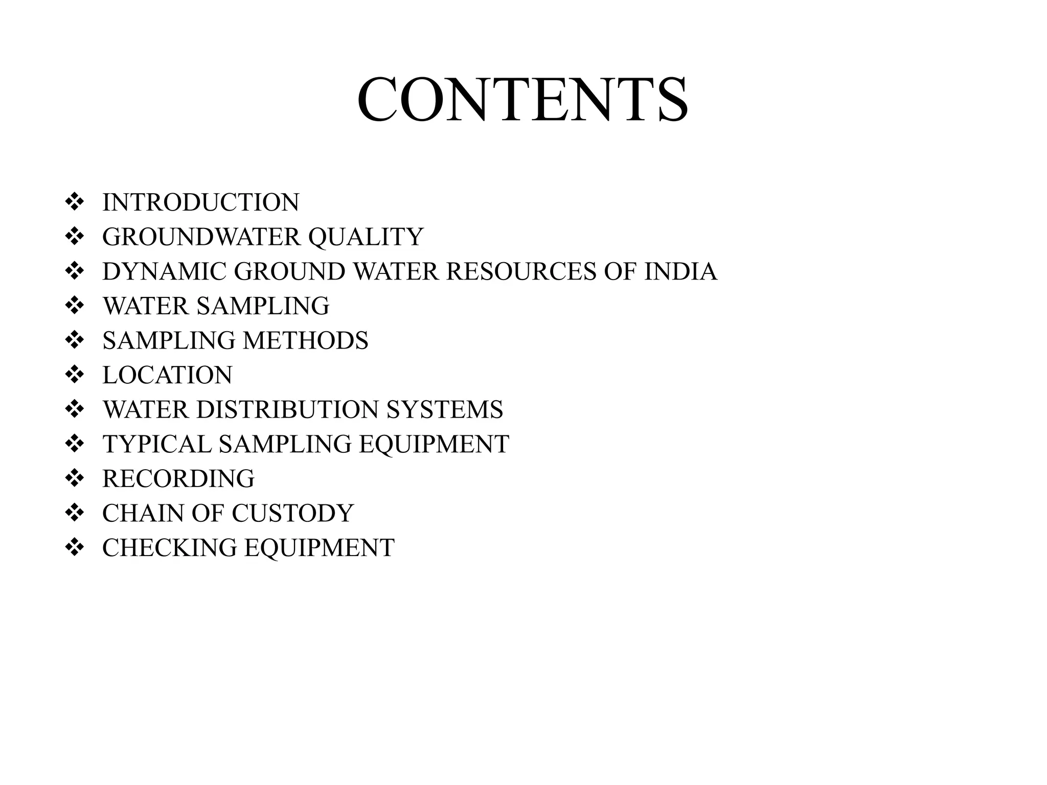 Waste water sampling and analysis | PPTX
