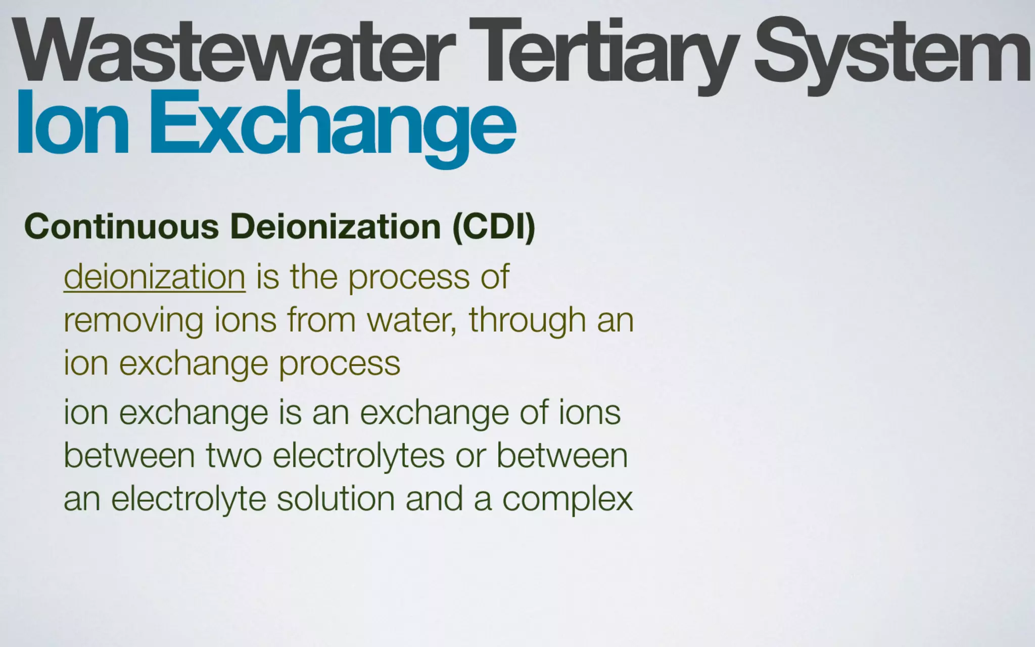 Wastewater tertiary system | PPT