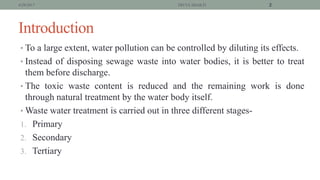 Waste water treatment | PPTX