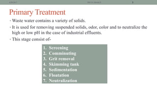 Waste water treatment | PPTX