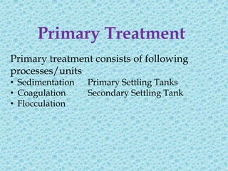 Waste water treatment | PPTX