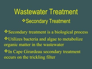 Waste water treatment | PPT