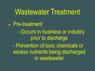 Wastewater Treatment BS 105 Sp2013.ppt