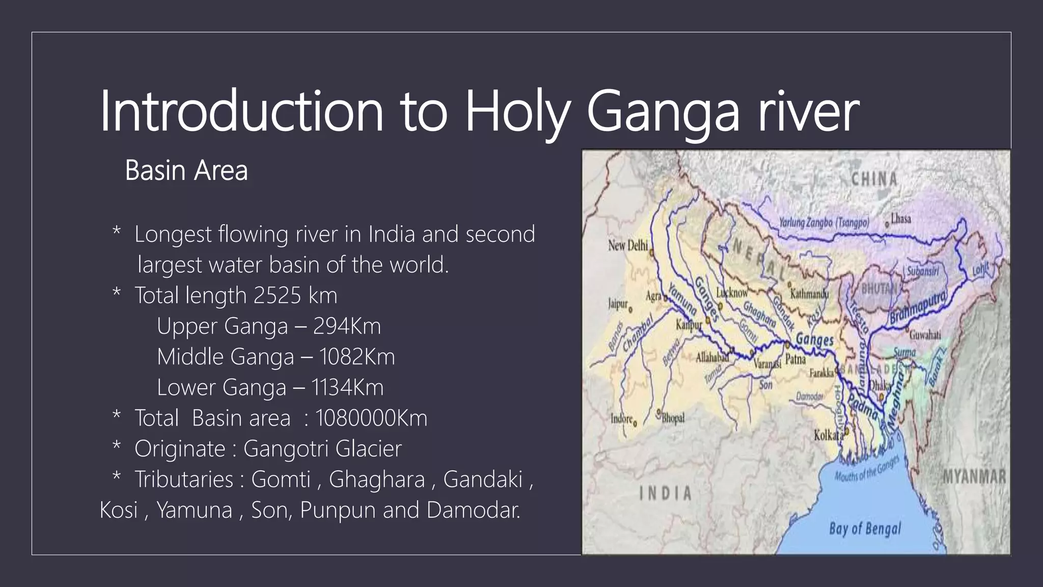 Waste water treatment in ganga river basin | PPTX