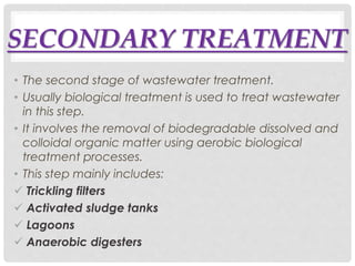Wastewater treatment plant | PPTX