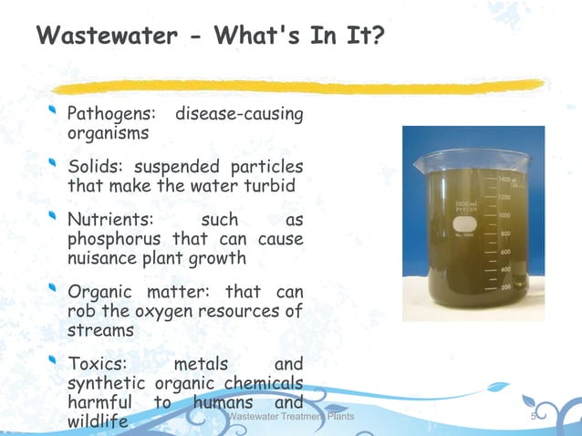 Wastewater treatment plant | PPTX | Water Services | Home Utilities