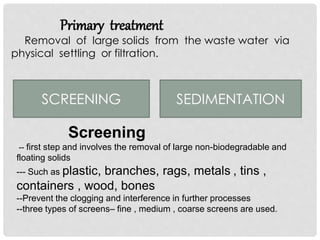 Wastewater treatment plant | PPTX