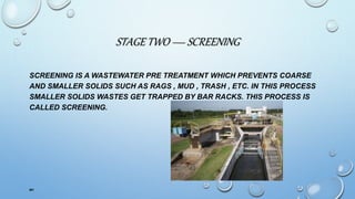 Waste water treatment plant (wwtp) | PPTX | Environmental Services ...