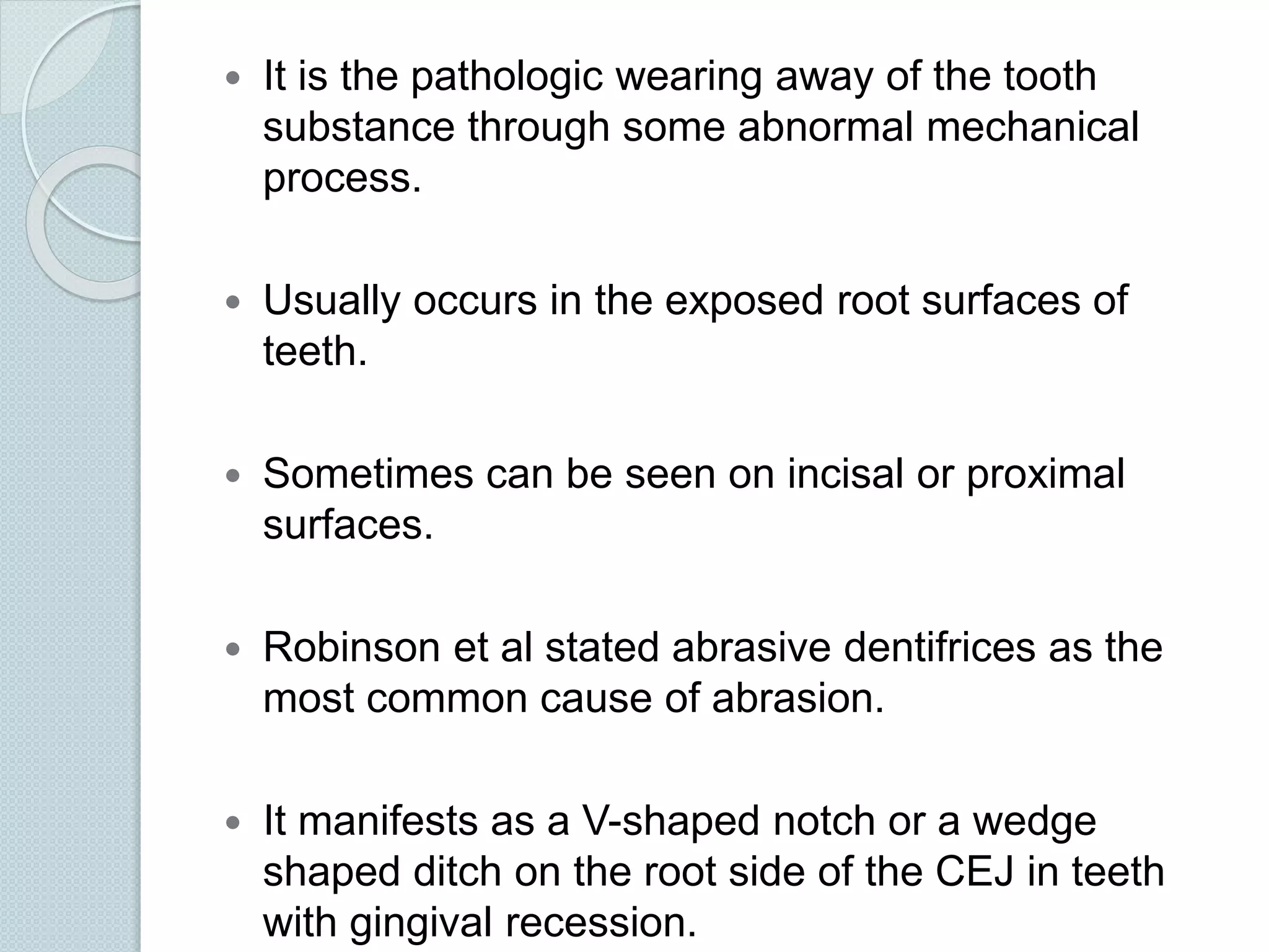 Wasting diseases of teeth final | PPTX