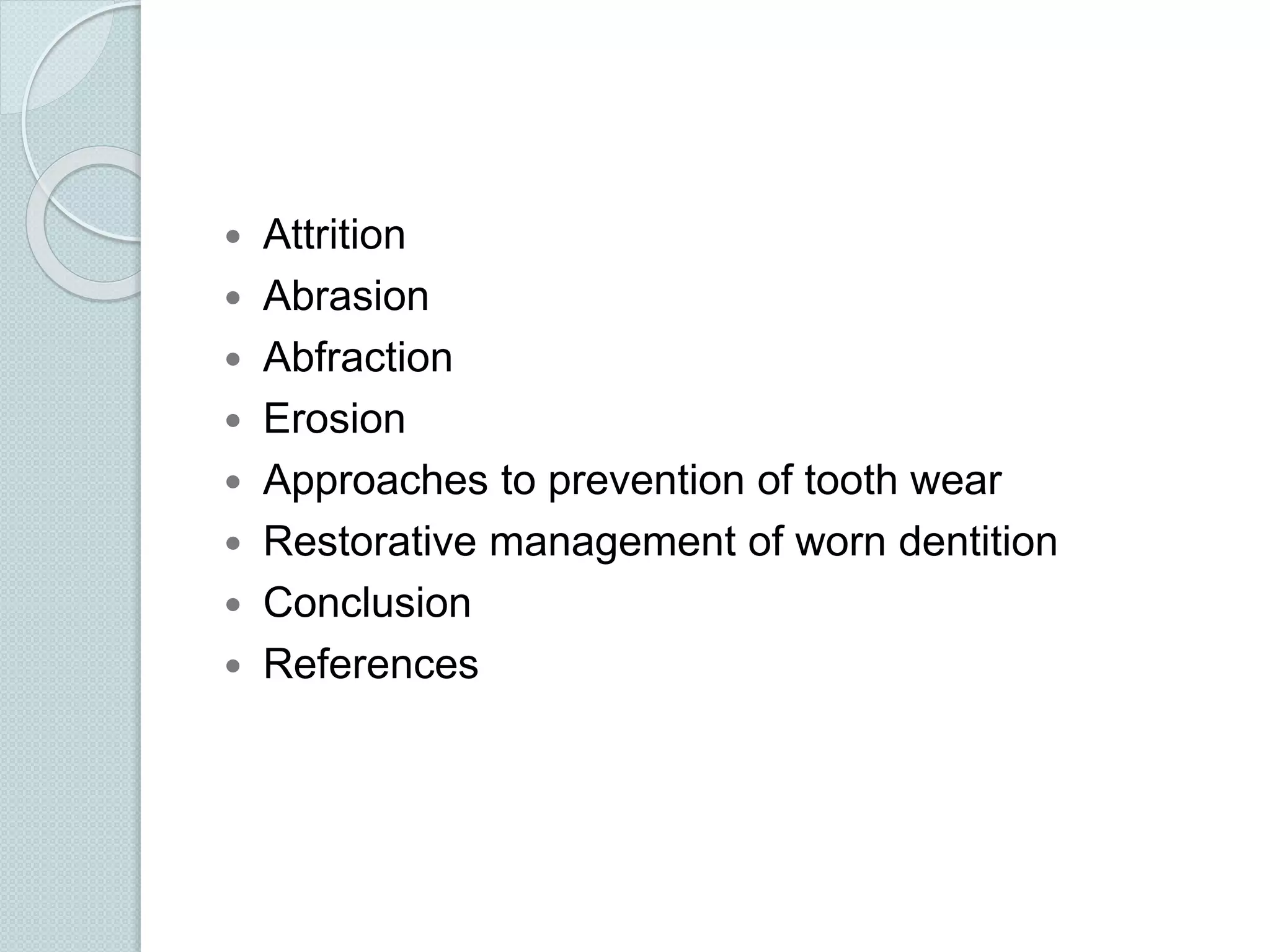 Wasting diseases of teeth final | PPTX