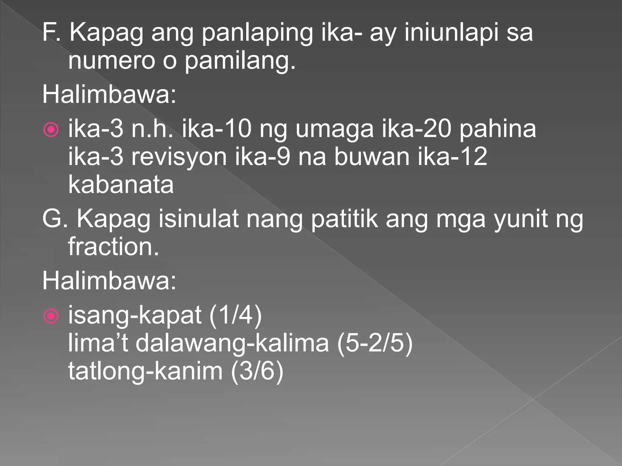 Wastong gamit-ng-gitling | PPTX