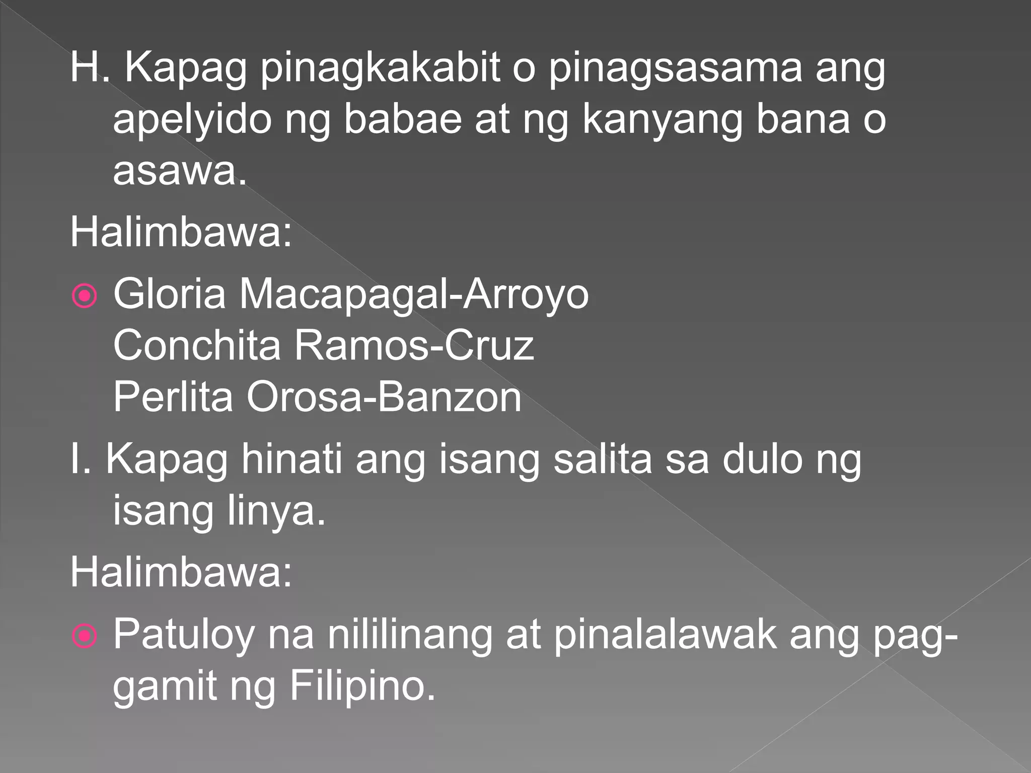 Wastong gamit-ng-gitling | PPTX