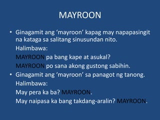 Wastong gamit ng mga salita | PPTX
