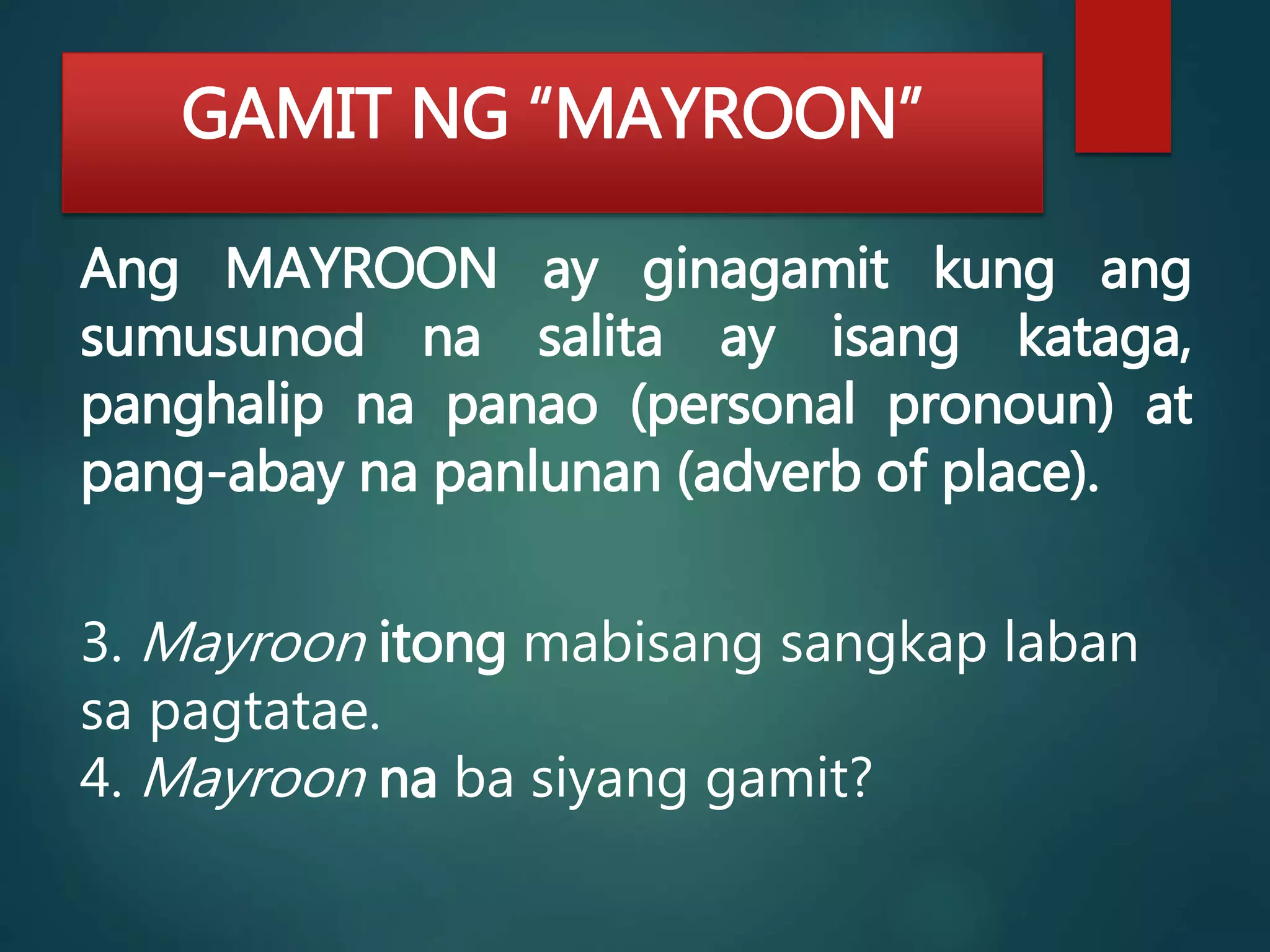 Wastong Gamit ng mga Salita | PPTX