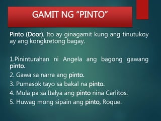 Wastong Gamit ng mga Salita | PPTX