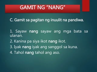 Wastong Gamit ng mga Salita | PPTX
