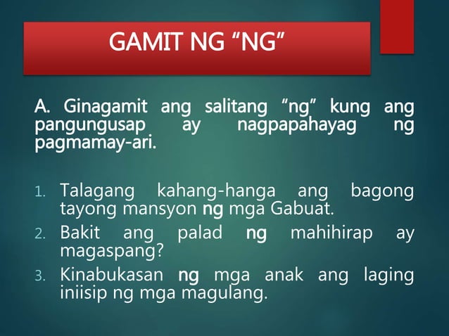 Wastong Gamit ng mga Salita | PPTX