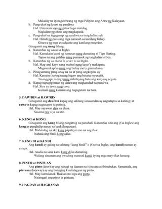 Wastong gamit ng salita | DOC