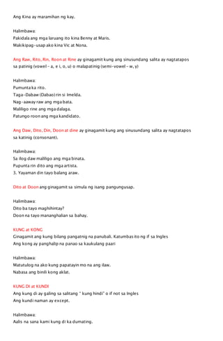Wastong gamit ng salita | DOCX