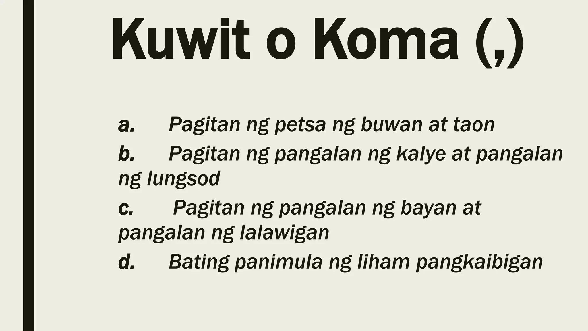 Wastong paggamit ng mga bantas | PPTX Wastong paggamit ng mga bantas | PPTX