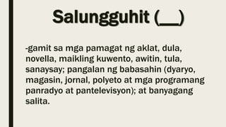 Wastong paggamit ng mga bantas | PPTX