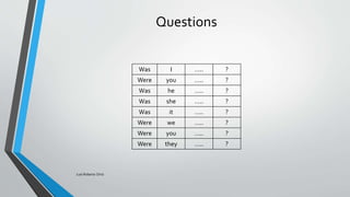 Past Tense of Verb To Be | PPT