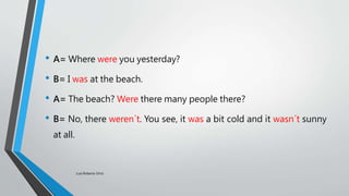 Past Tense of Verb To Be | PPT