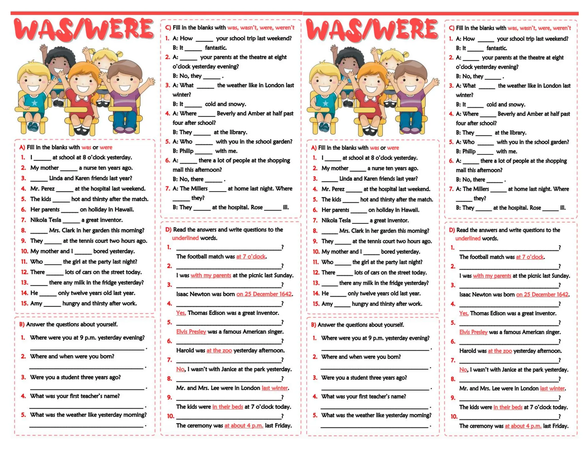Past simple exercises for A2 LEARNERS EFL | PPT