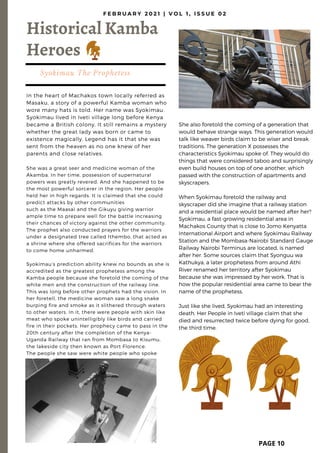 Wasya Wa Mukamba February Edition | PDF