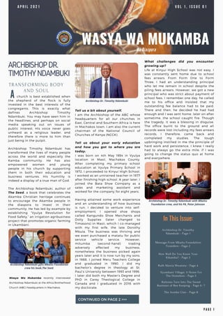 Wasya wa mukamba april 2021 edition | PDF