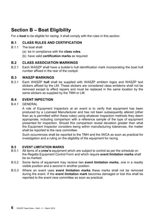 Waszp class rules | PDF | Sailing | Sports
