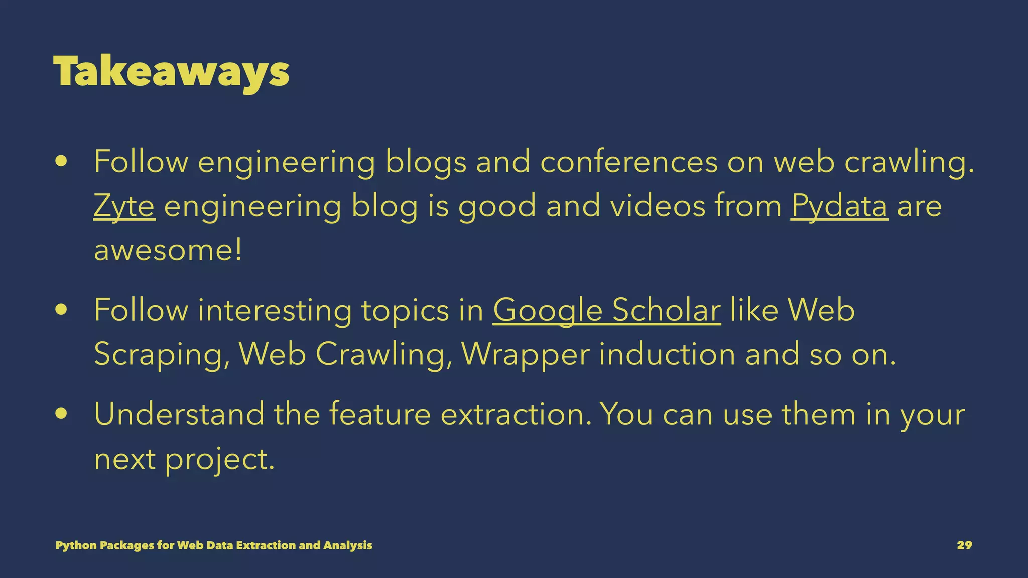Python Packages For Web Data Extraction And Analysis Ppt