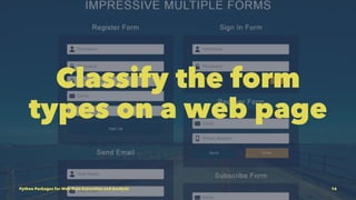 Python Packages for Web Data Extraction and Analysis | PPT