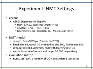 Improving Japanese-to-English Neural Machine Translation by ...