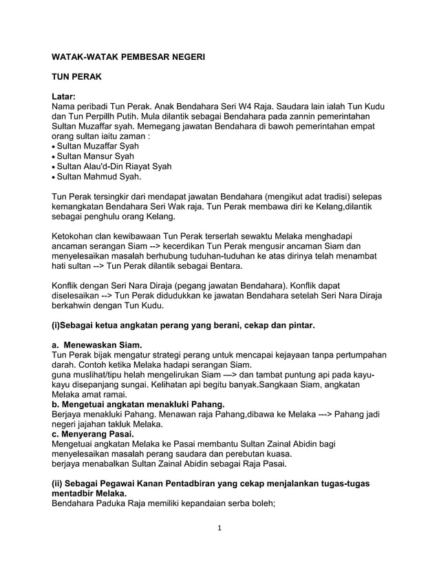 Watak dan perwatakan | DOC