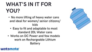 Watamate water dispenser | PPTX