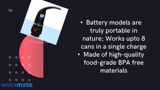 Watamate water dispenser | PPTX