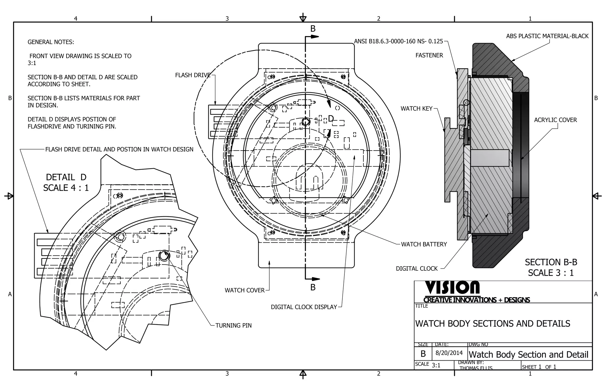 Watch body section and detail | PDF