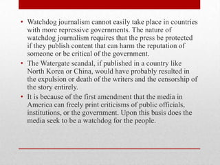Watchdog Journalism | PPTX