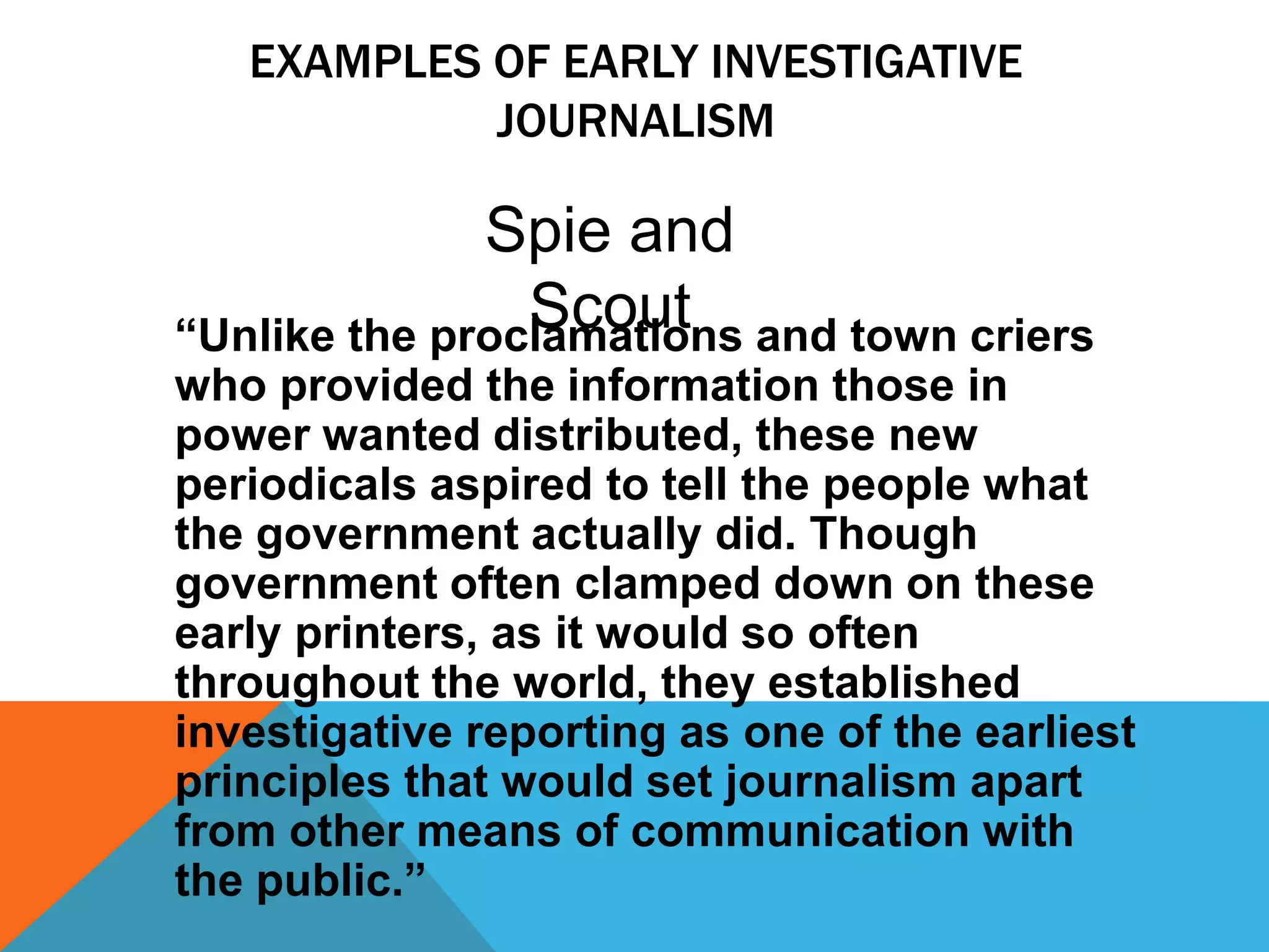Watchdog journalism | PPTX