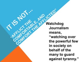 What Does Watchdog Mean In Media