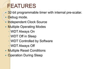 Watch-dog Timer in LPC1768 | PPTX