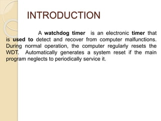 What Is The Significance Of Watchdog Timer In Embedded System