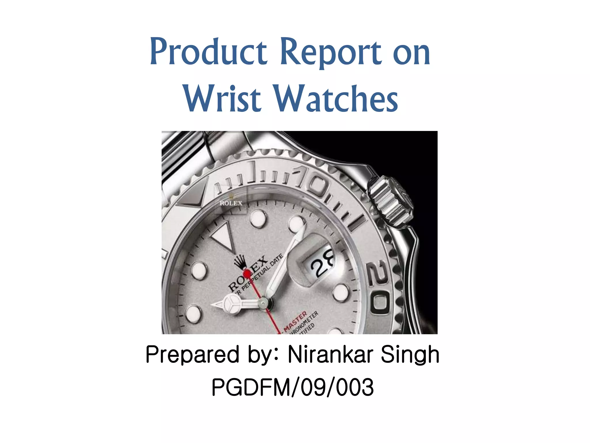 Watches presentation | PPTX