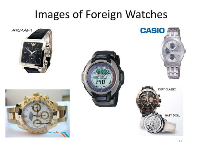 Watches presentation | PPTX